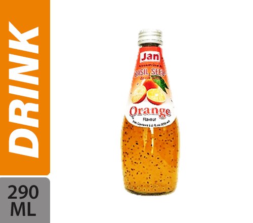 Jan Basil Seed Drink Orange 290ml – JAN2000